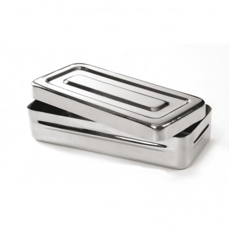 BOITE INOX 18 X 8 X 4 CM